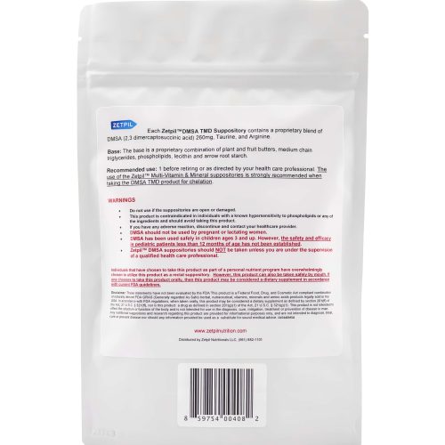 Zetpil™ DMSA Chelation Suppository (PRE-ORDER NOW. EXPECTED TO SHIP ...