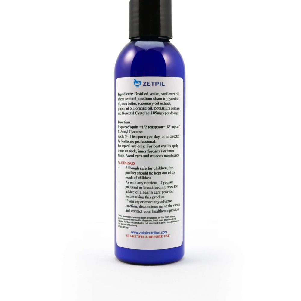 Zetpil™ N-Acetyl-Cysteine (NAC) Cream 6oz - Zetpil