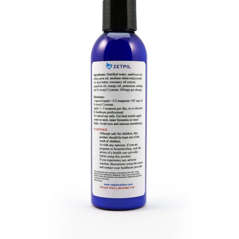 Zetpil™ N-Acetyl-Cysteine (NAC) Cream 6oz - Zetpil